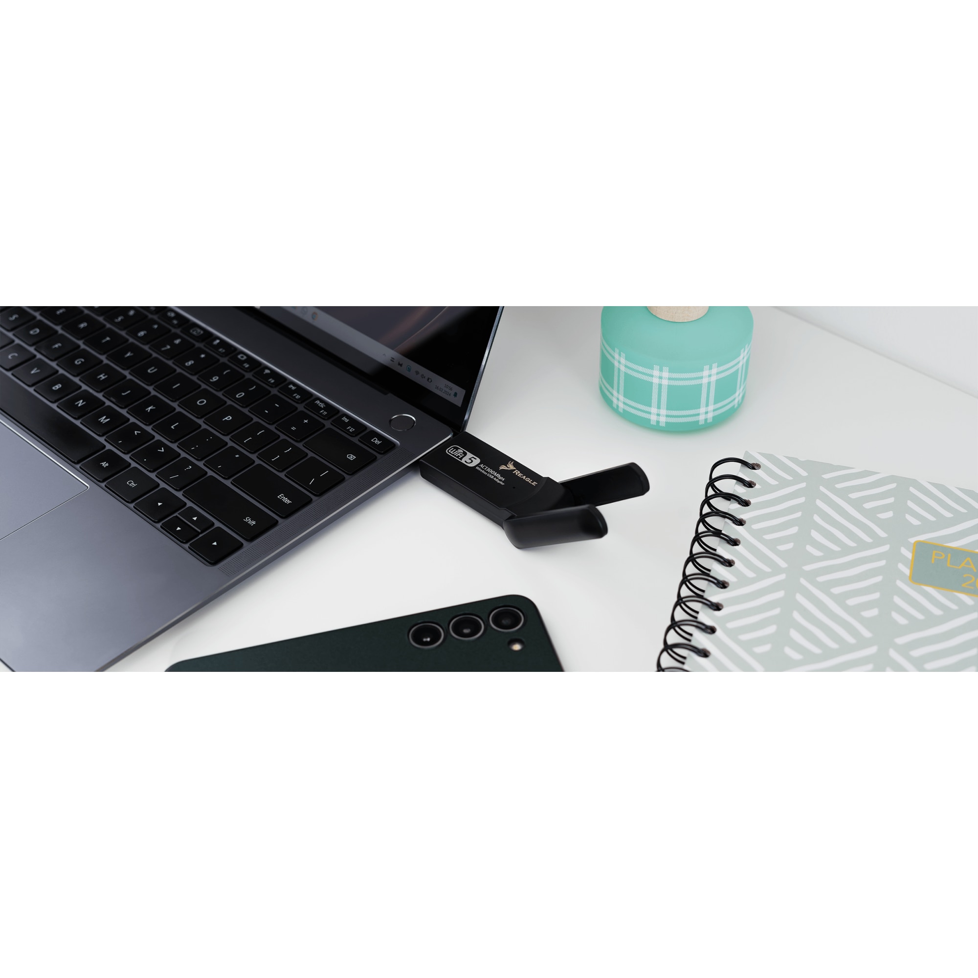 Adaptor Extern De Retea Wi-Fi Usb 3.2 Wifi 1300Mbps 2.4Ghz 5Ghz - eMAG.ro