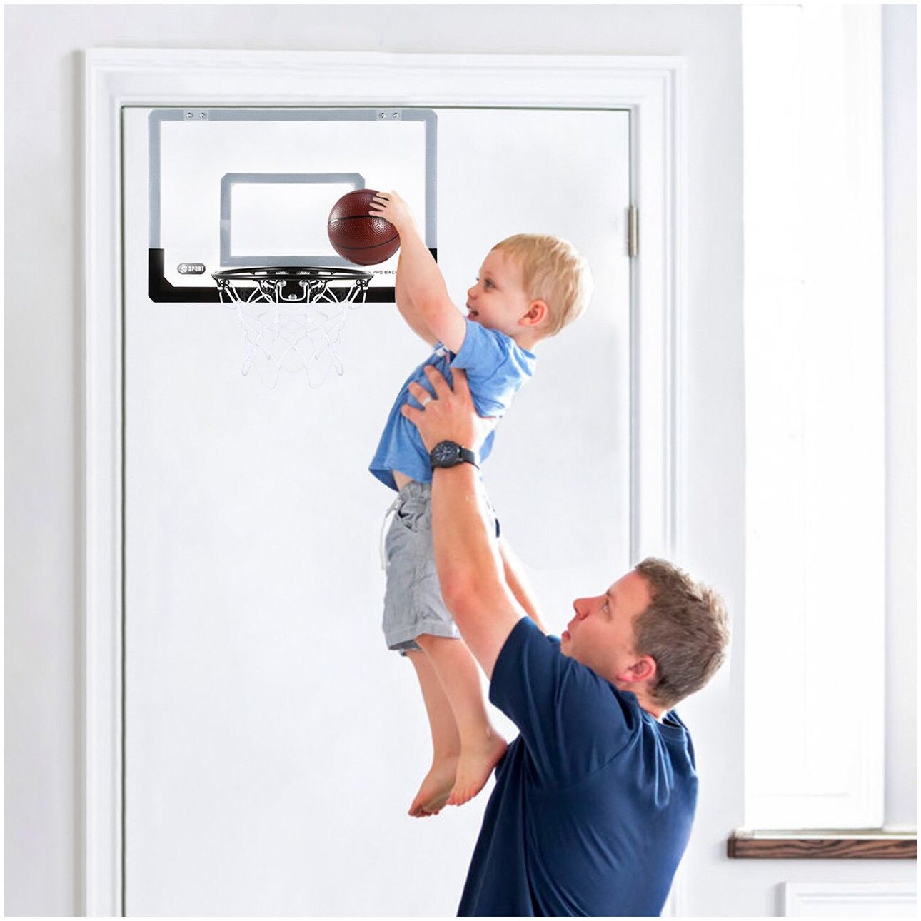 Panou Cos de baschet transparent SOLTOY™ cu minge, pompa, ac si plasa ...