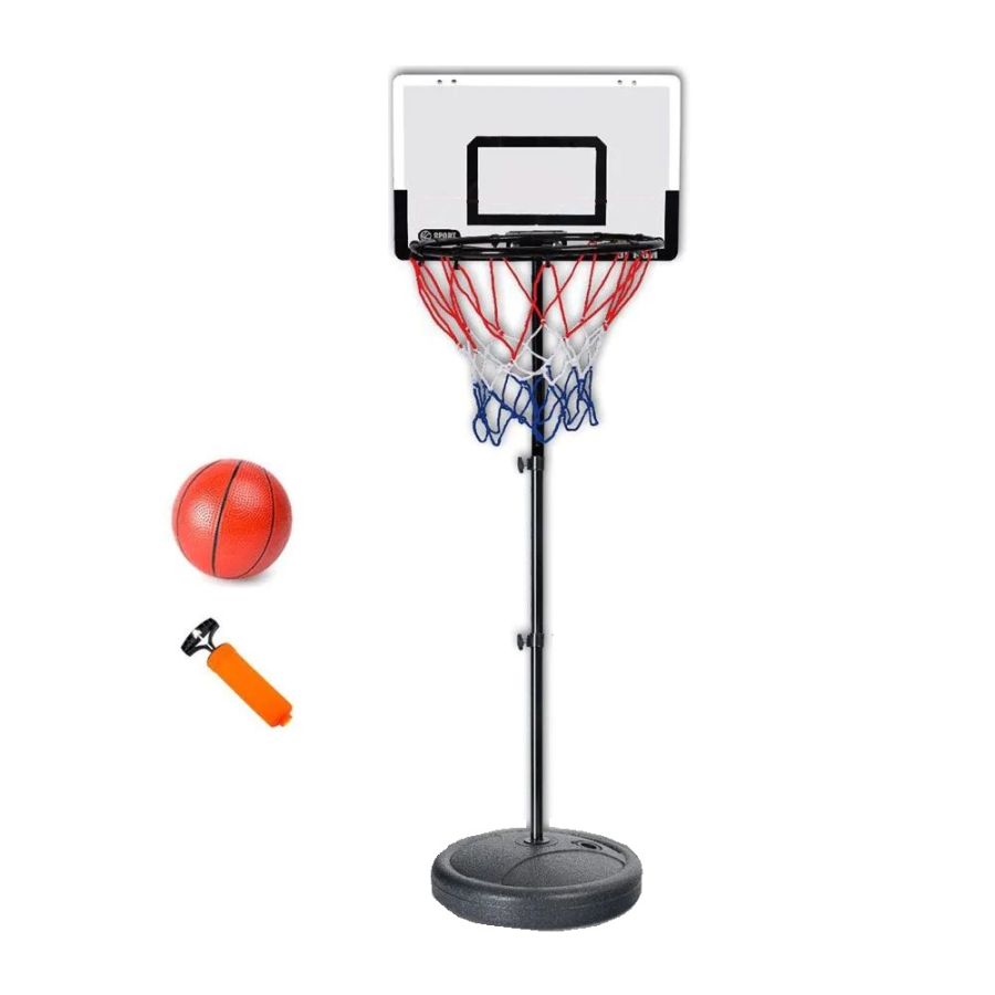 Set cos de baschet cu picior 118 cm si minge - eMAG.ro