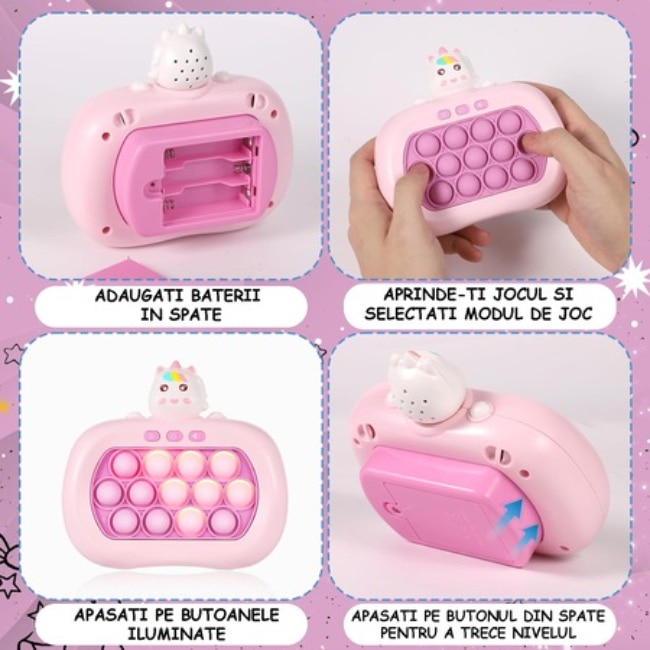 Joc Pop It electronic, interactiv, 4 Moduri, Multiplayer, Score Mode ...