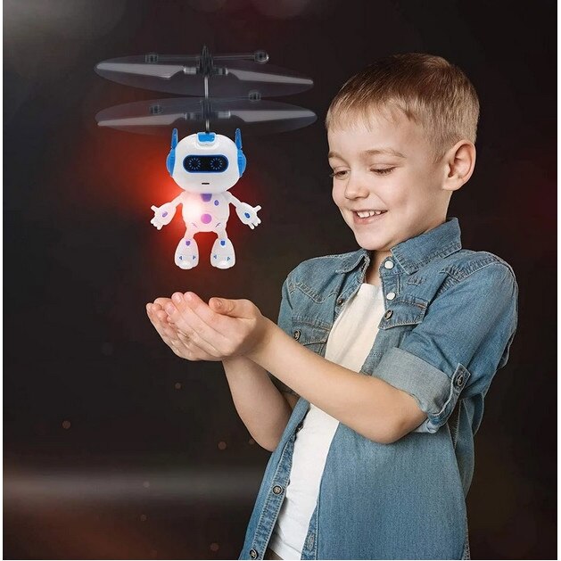 Jucarie interactiva robotel zburator cu telecomanda si inductie - eMAG.ro