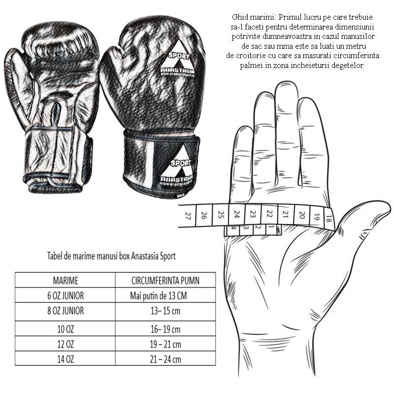 Manusi box junior Anastasia Sport 6 OZ - eMAG.ro
