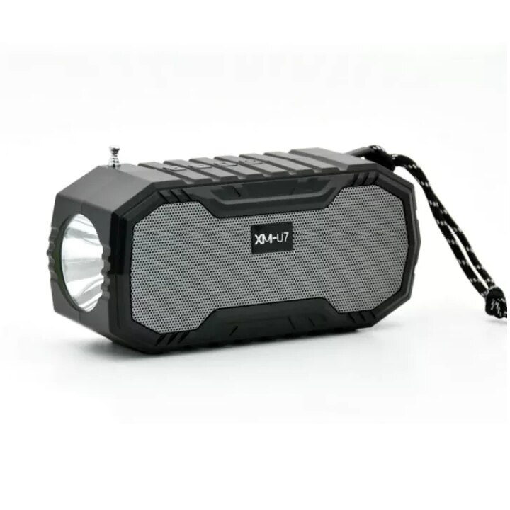 Boxa Portabila XM U7 cu Panou Solar, Bluetooth si Lanterna, putere 15W ...