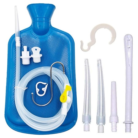 Комплект за клизма, силикон, 2 л, син - eMAG.bg