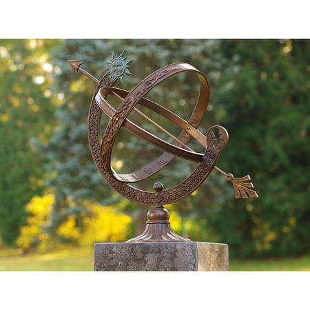 Ceas solar pentru exterior cu sageata Joyard, bronz, 30x30x48cm - eMAG.ro