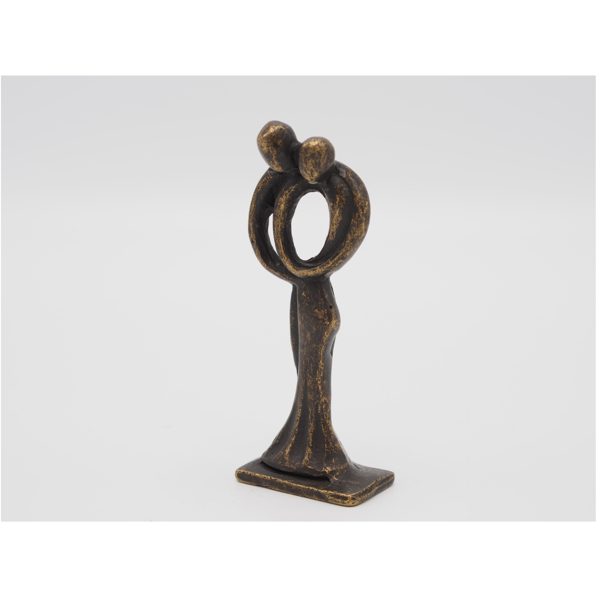 Statueta mica moderna Cuplu imbratisati Joyard, bronz, 5x3x11cm - eMAG.ro