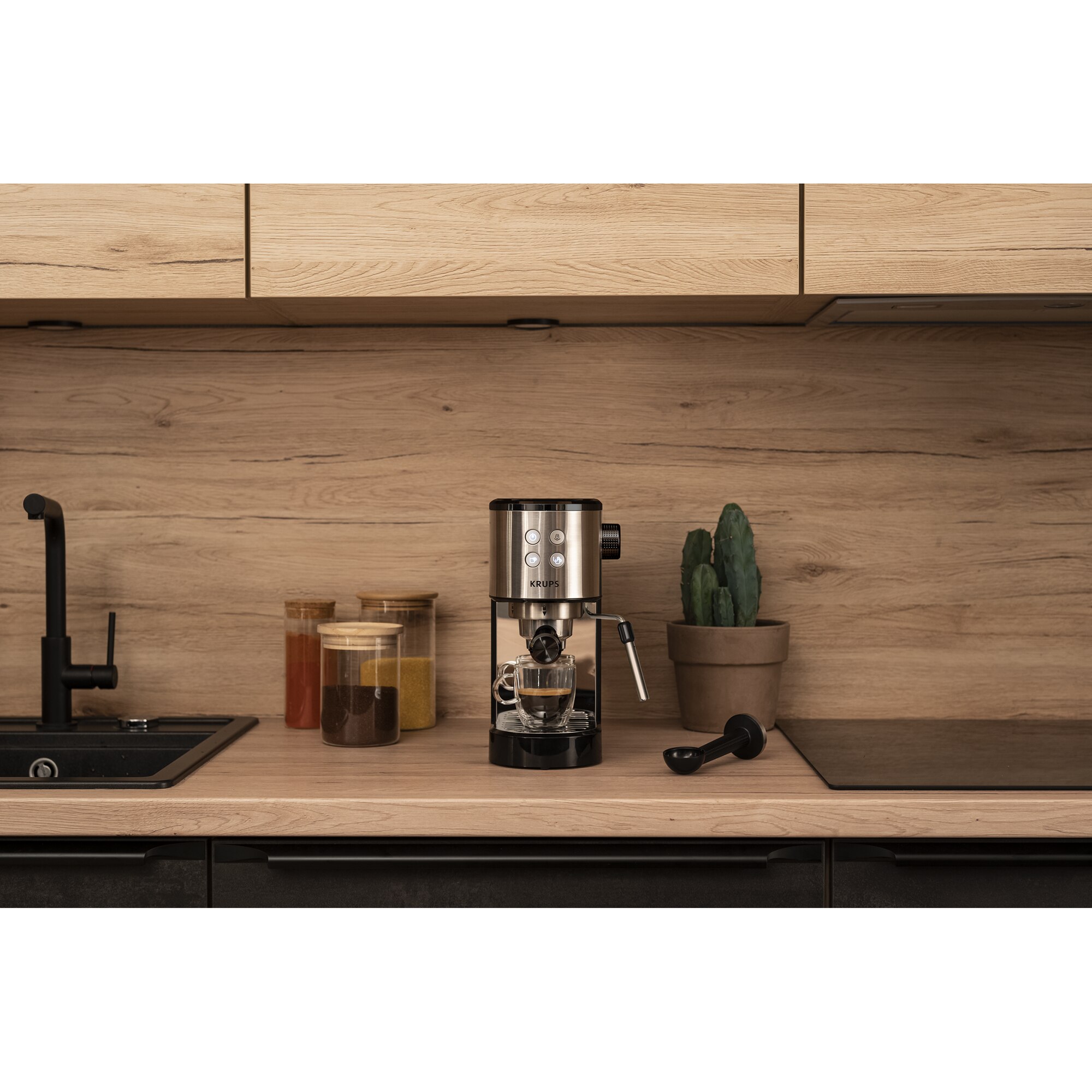 Espressor manual Krups Virtuoso Essential XP441810, presiune 15 bari ...