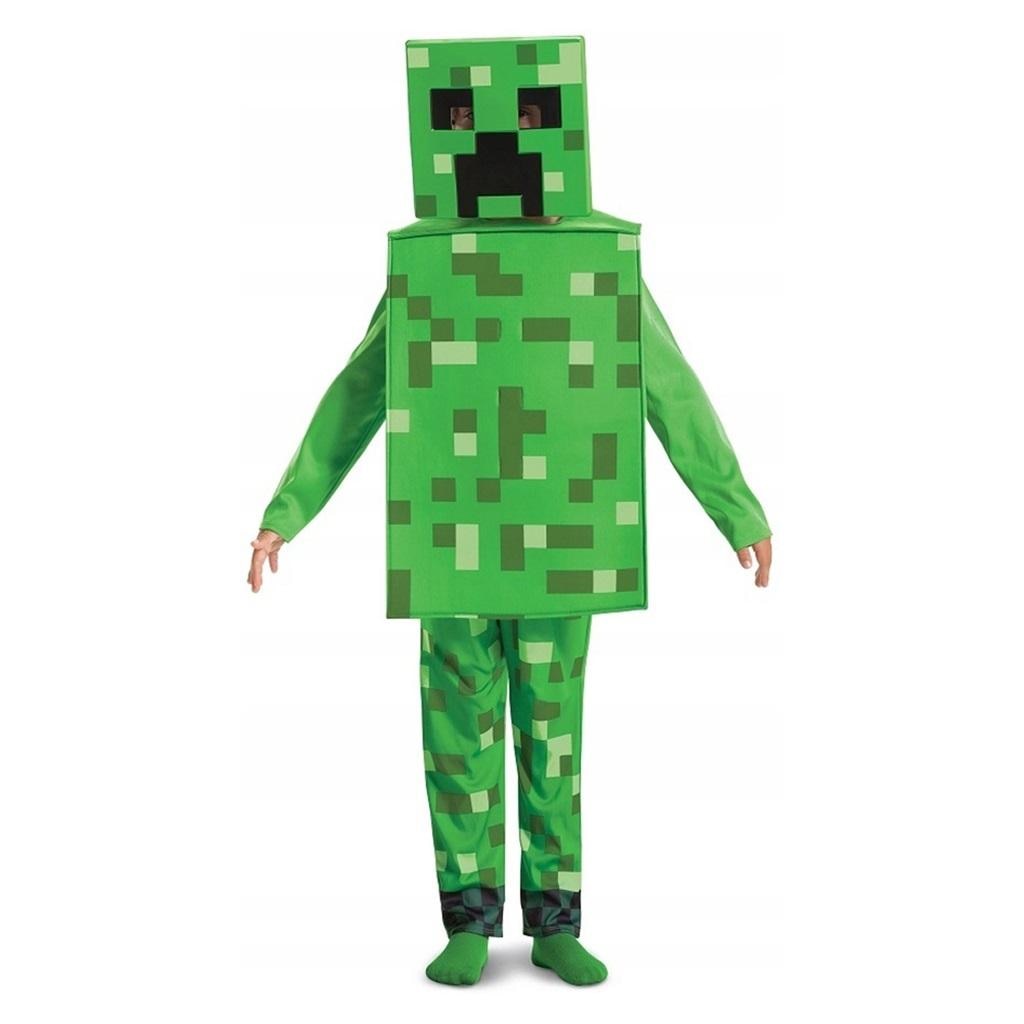 Costum copii set - Minecraft Creeper, masca si combinezon, verde ...