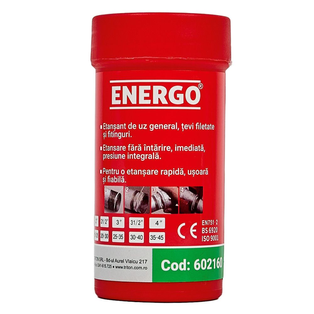 Snur teflon pentru etansare filete 160 m Energo - eMAG.ro