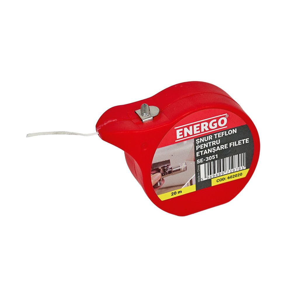 Snur teflon pentru etansare filete 20 m Energo - eMAG.ro