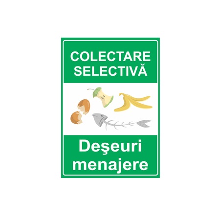 Semn indicator colectare deseuri menajere - eMAG.ro