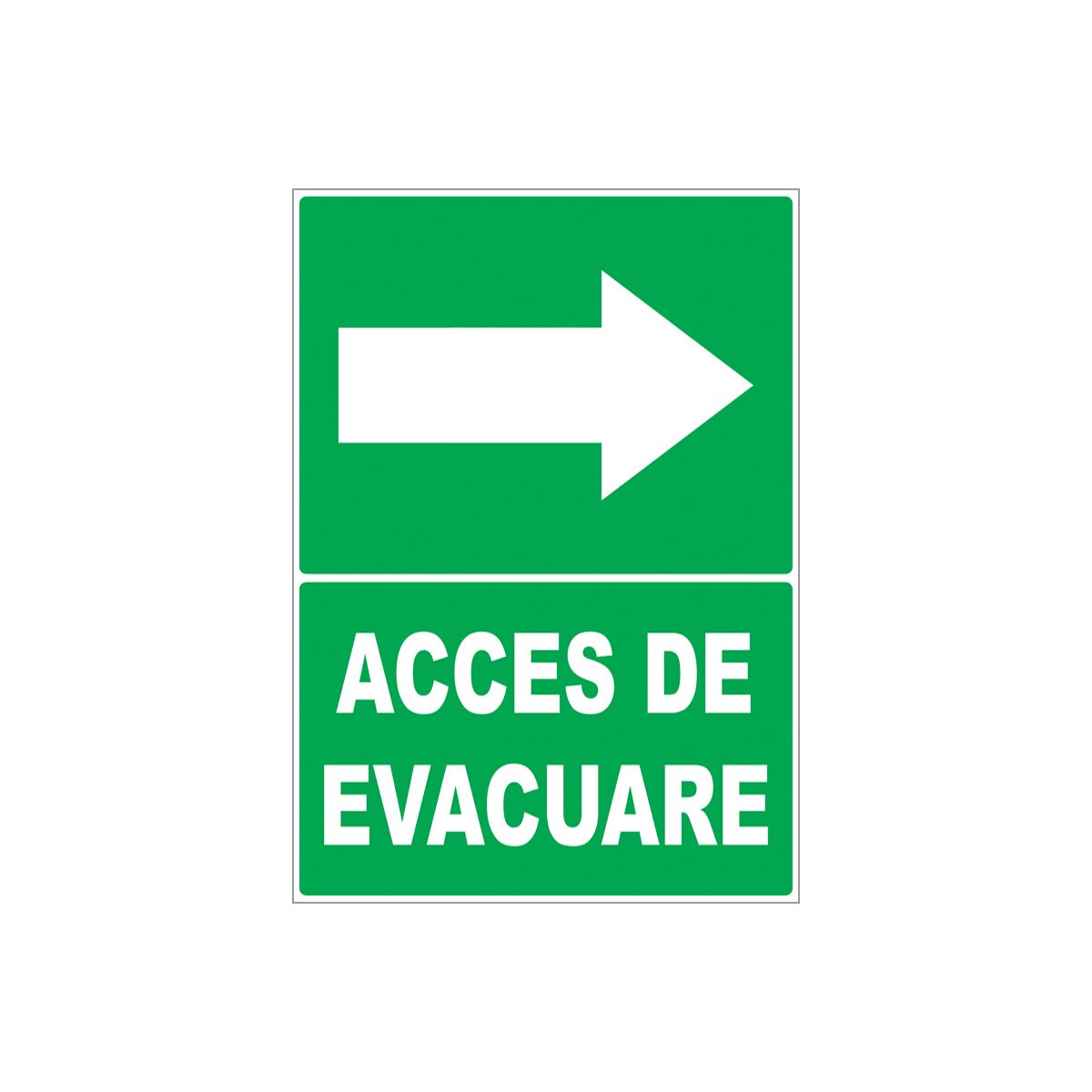 Semn indicator Acces Evacuare - eMAG.ro
