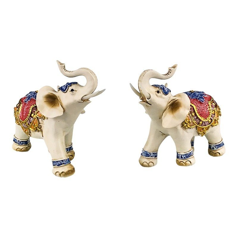 Декоративна статуетка Семейство от два слона 16 см 1765h Emag Bg