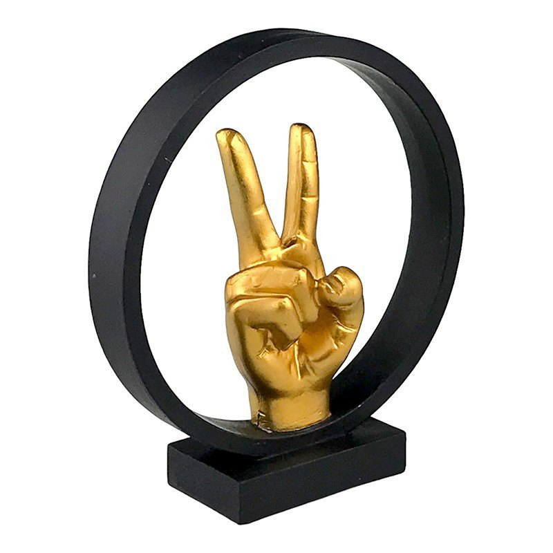 Statueta decorativa, Mana cu semn de pace, 22 cm, 1711H-2 - eMAG.ro