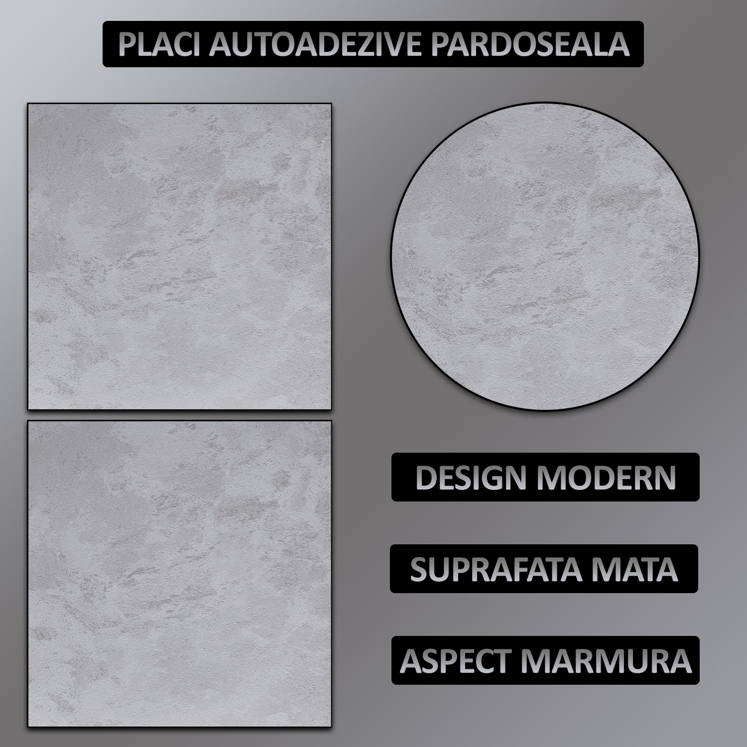 Set 54 x placi din PVC autoadezive pentru podea/perete NEXTLY ...