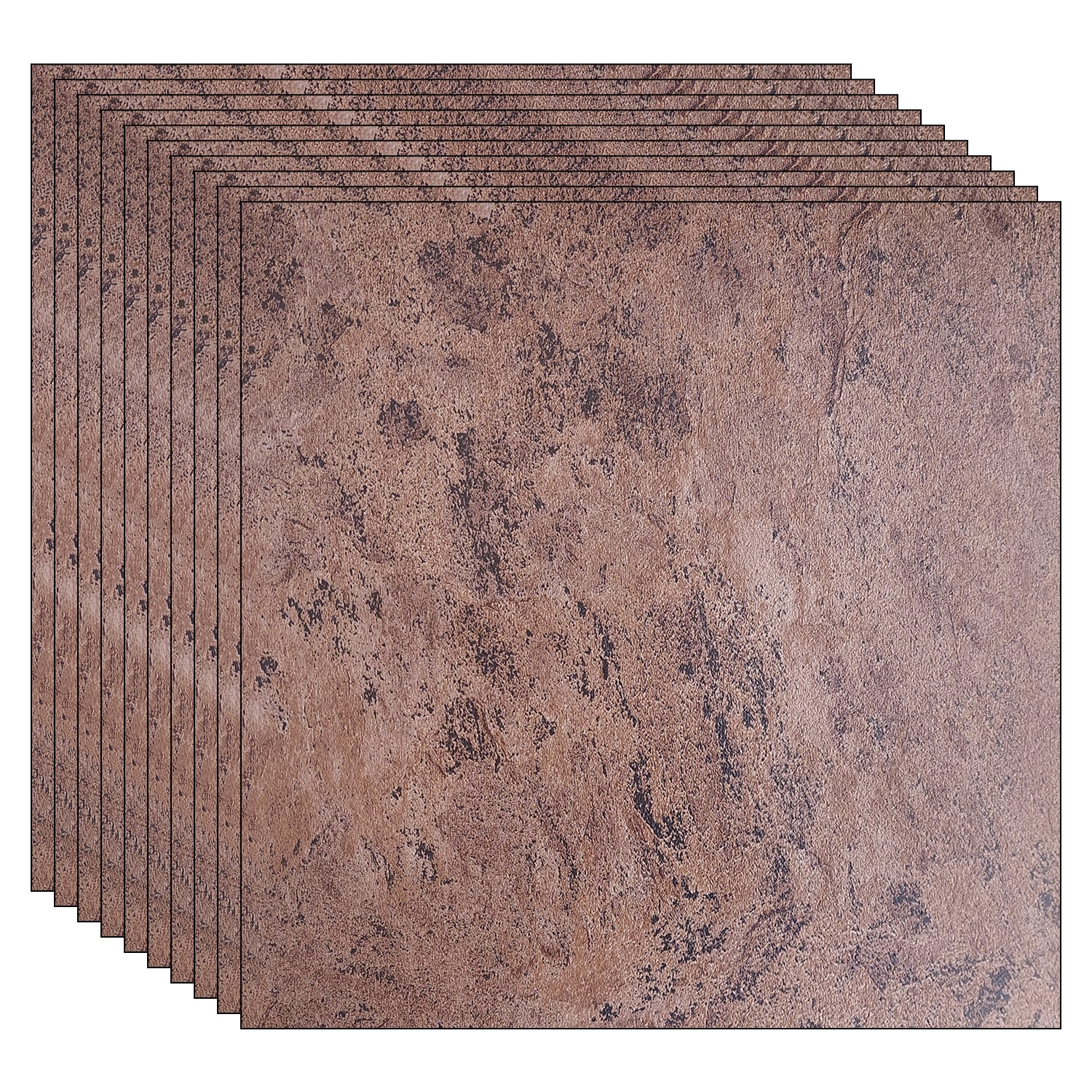 Set 24 x placi din PVC autoadezive pentru podea/perete NEXTLY ...