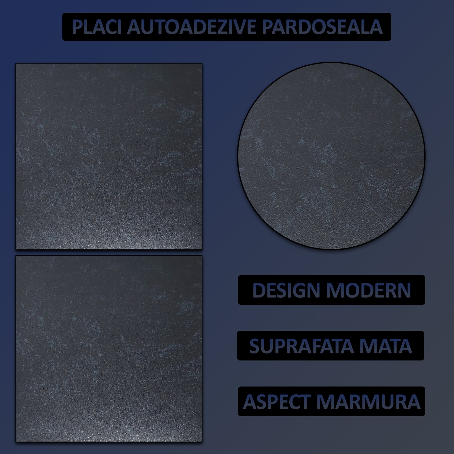 Set 24 x placi din PVC autoadezive pentru podea/perete NEXTLY ...