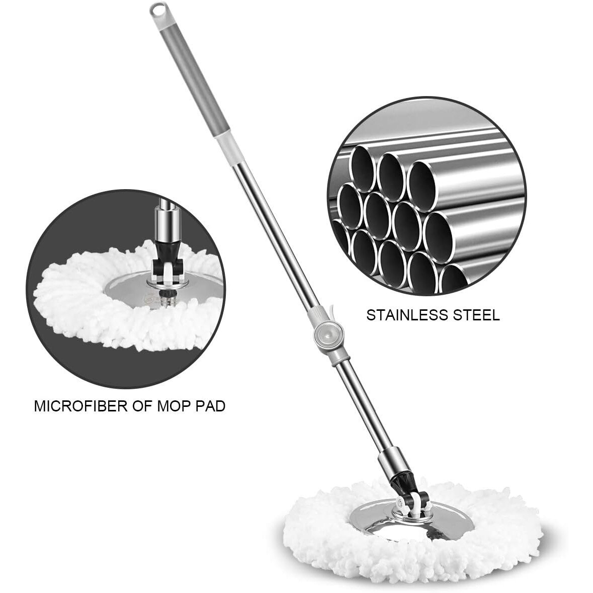 Set DreamRamp galeata mop cu centrifuga din inox galeata ovala ROZ ...