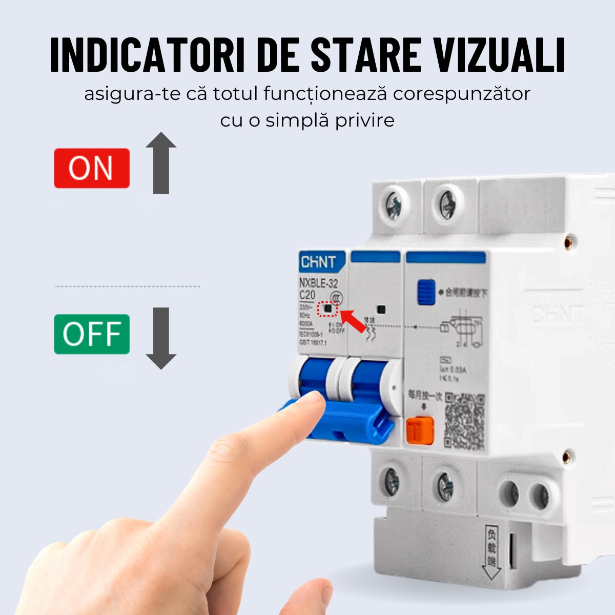 Siguranta electrica automata NXBLE-32, 2P, 20A, 6000A, Curba declansare C - eMAG.ro
