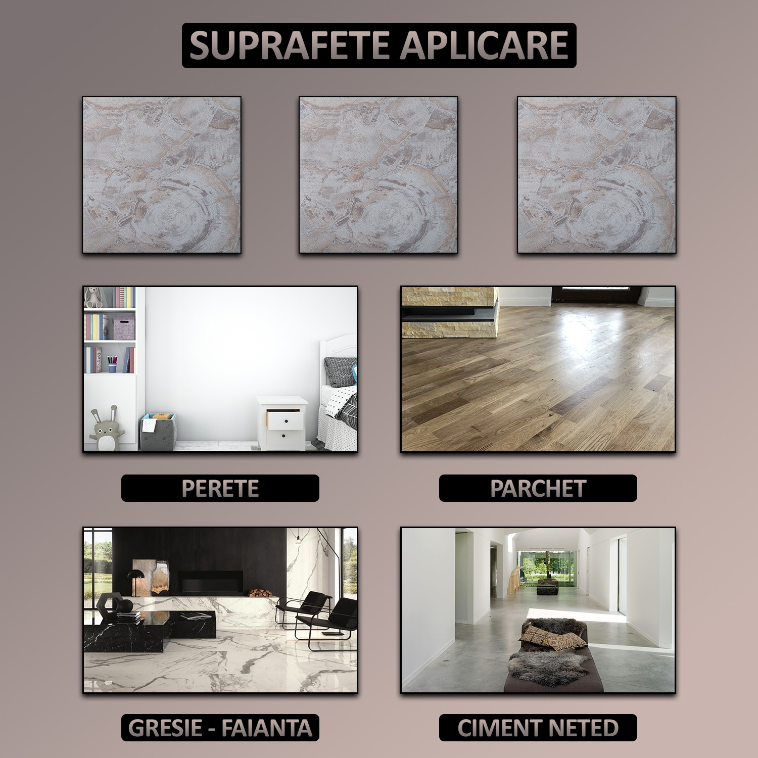 Set 54 x placi din PVC autoadezive pentru podea/perete NEXTLY ...