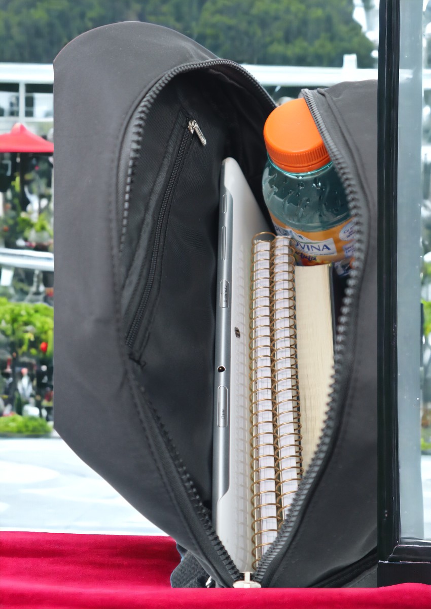 Rucsac dama din material textil rezistent, bretele reglabile, N65 negru ...