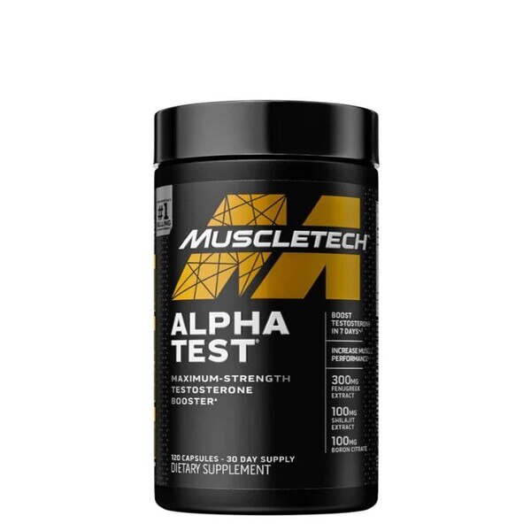 Suport pentru testosteron, MuscleTech AlphaTest 120 Veggie Caps - eMAG.ro