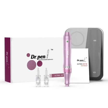 Creion cu Micro-Ace din Titan, Dermapen, Dr. Pen, M7-W, 2x Rezerve 12 ...