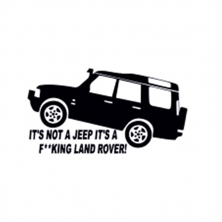 Sticker Auto It's Not A Jeep - 15 CM - Negru - eMAG.ro