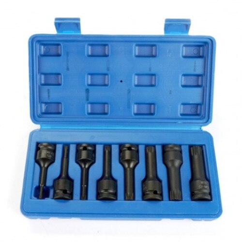 Set biti, 8 piese, M spline XZN, de impact, 1/2, A&T - eMAG.ro