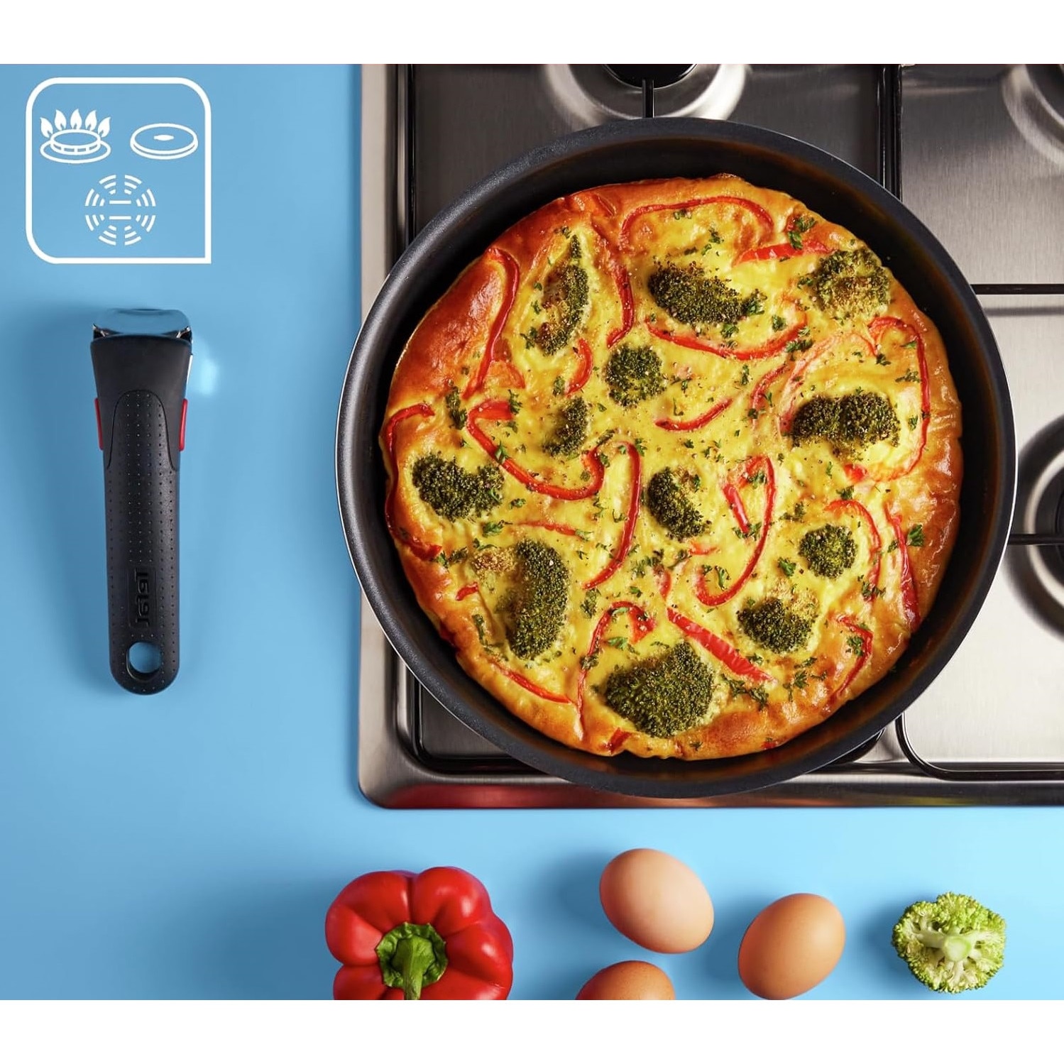 Set cratite Tefal Ingenio Easy On, 13 piese, strat anti-aderent ...