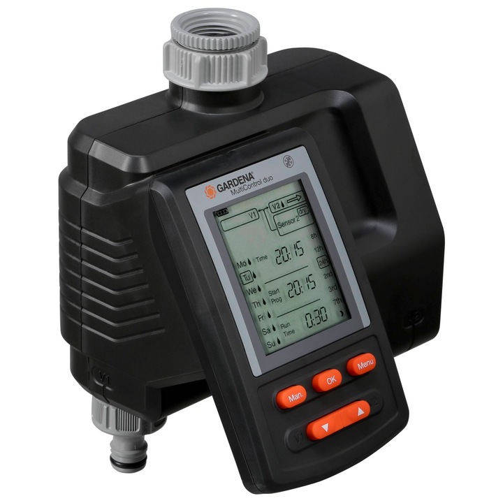Programator stropire, Gardena, Plastic, MultiControl duo, 2 zone ...