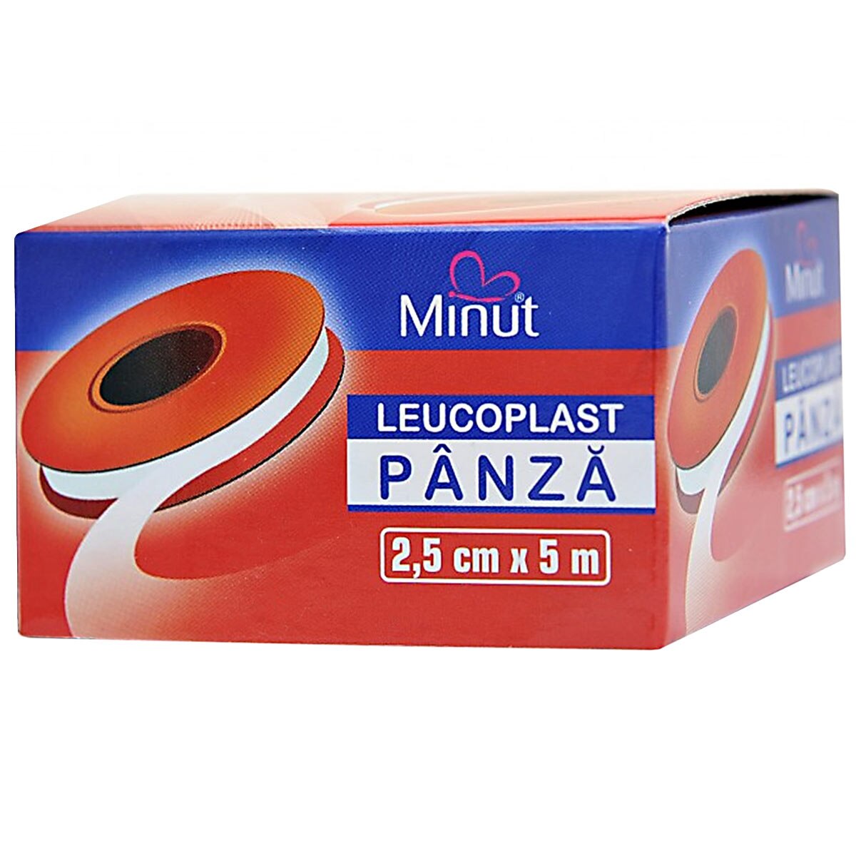 Set 10 bucati Leucoplast panza Minut 2.5cm x 5m - eMAG.ro