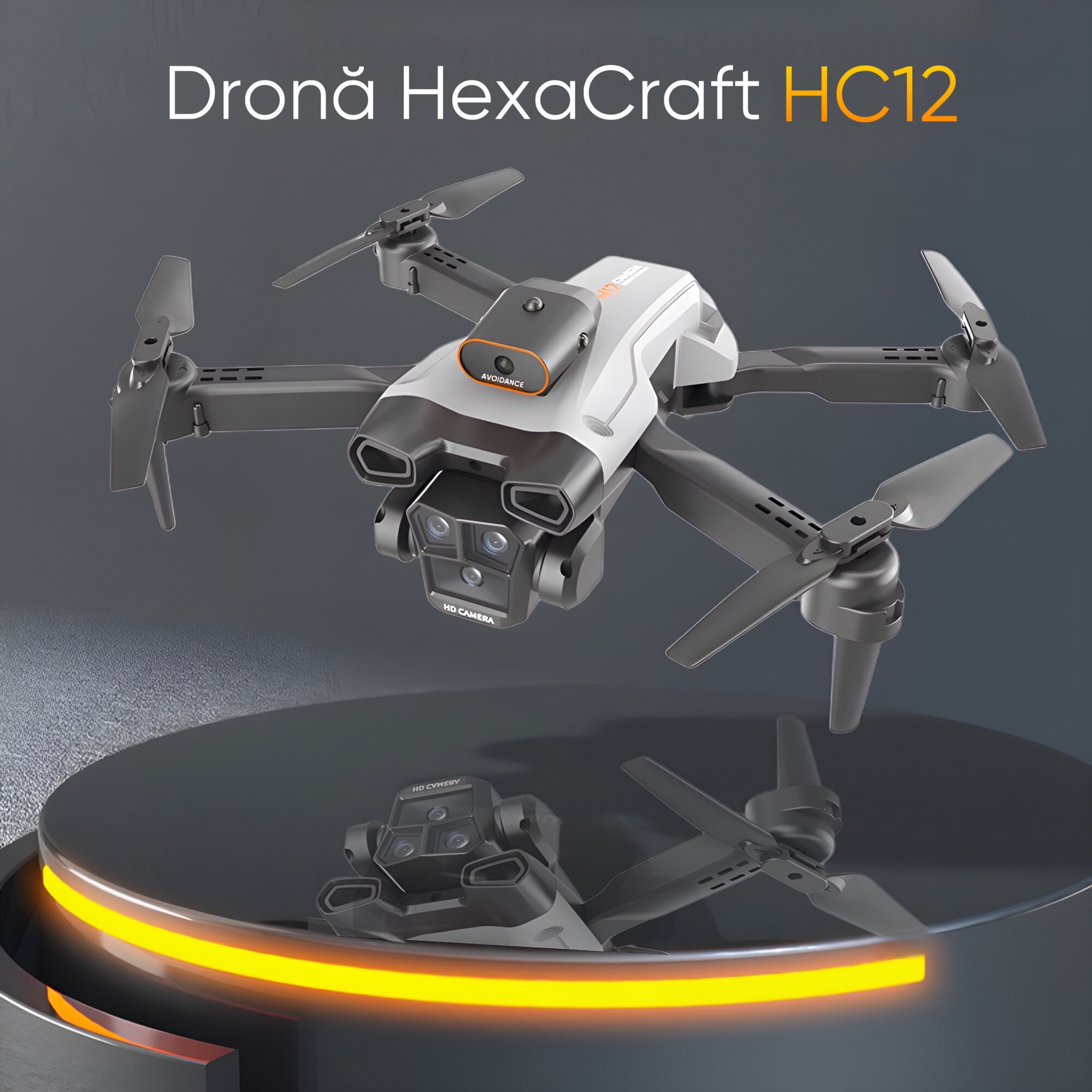 Drona HexaCraft, HC12 - Trend, 5G, pentru incepatori, copii sau adulti ...