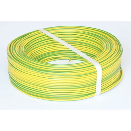 Conductor electric FY 1, 5 mm cupru masiv, galben-verde, 100m/rola ...