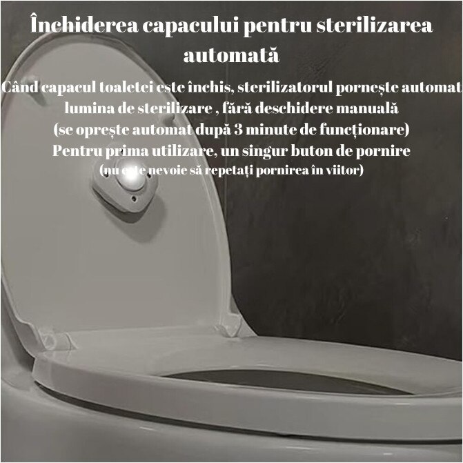 Lumina UVC LED pentru toaleta este un dispozitiv inovator conceput ...