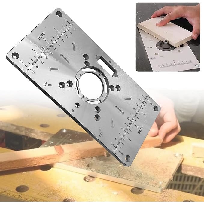 Placa inserare masa de frezat cu inele, Aluminiu, Rezistent la rugina ...