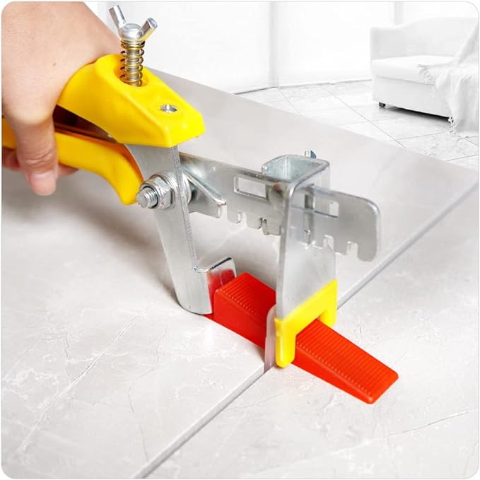 Set 500 clipsuri 1.0 mm, 100 pene si un cleste, sistem nivelare gresie ...