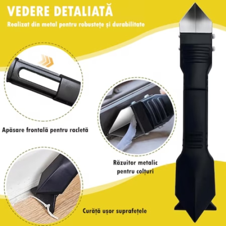Set Unelte Indepartare si Netezire Silicon, Racleta, Spatula, Varf ...