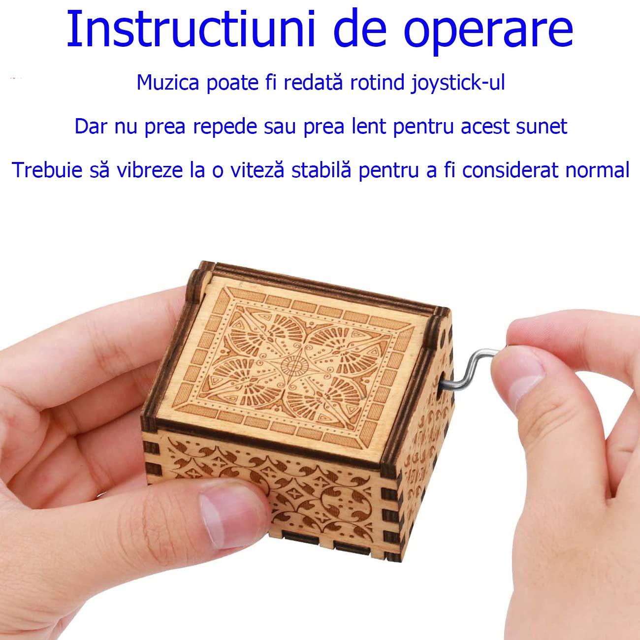 Cutiuta muzicala, 6,5 cm x 5 cm x 4cm, Maro - eMAG.ro