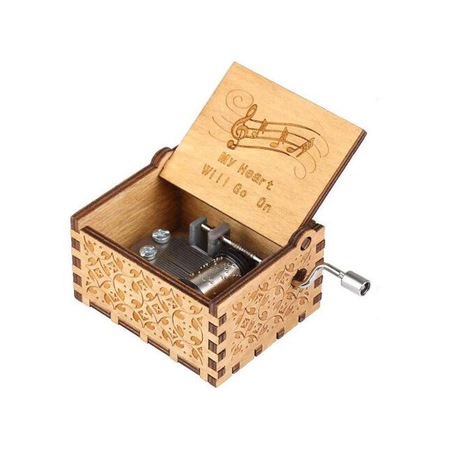 Cutiuta muzicala, 6,5 cm x 5 cm x 4cm, Maro - eMAG.ro