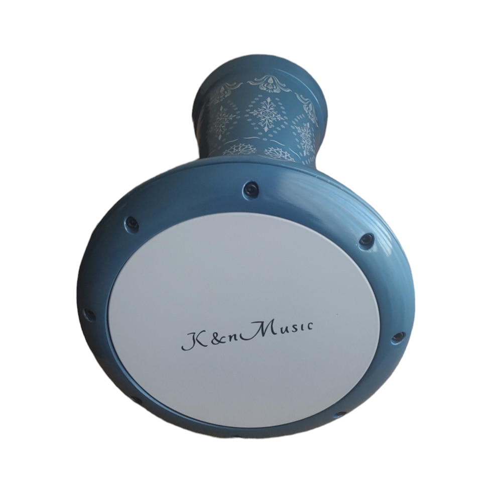 Tarabana Darbouka, Inaltime 44 cm Diametrul 21, 5 cm, Albastru Desene ...