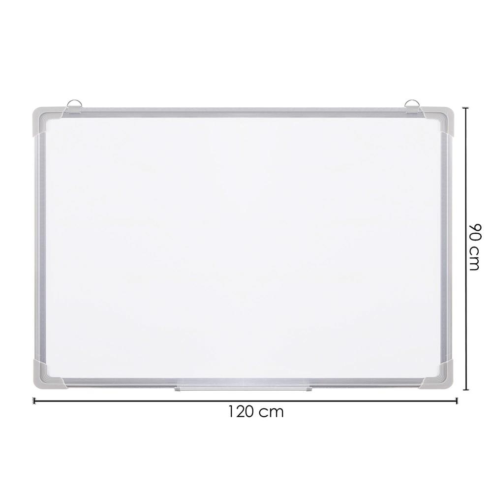 Tabla de scris de perete, magnetica, cu raft inferior, 90x120cm, alb ...