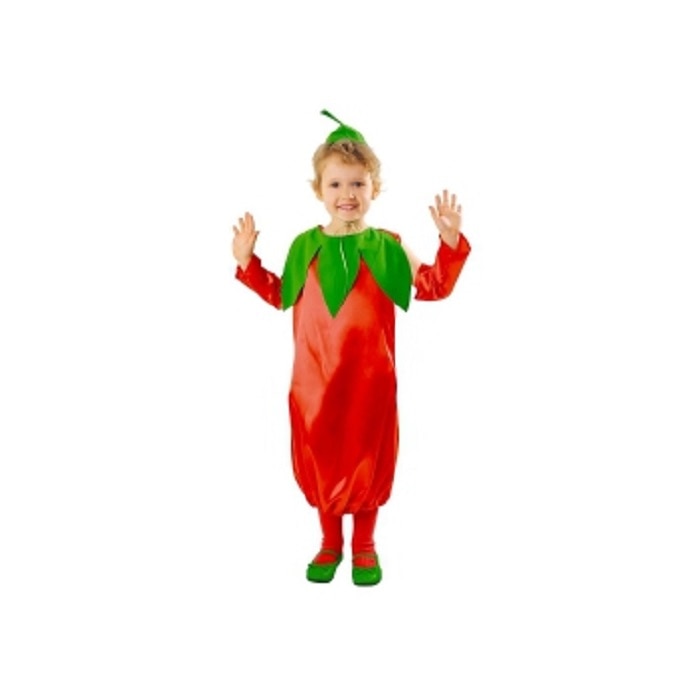 Costum serbare copii, ardei rosu, 4-8 ani, 100-150 cm - eMAG.ro