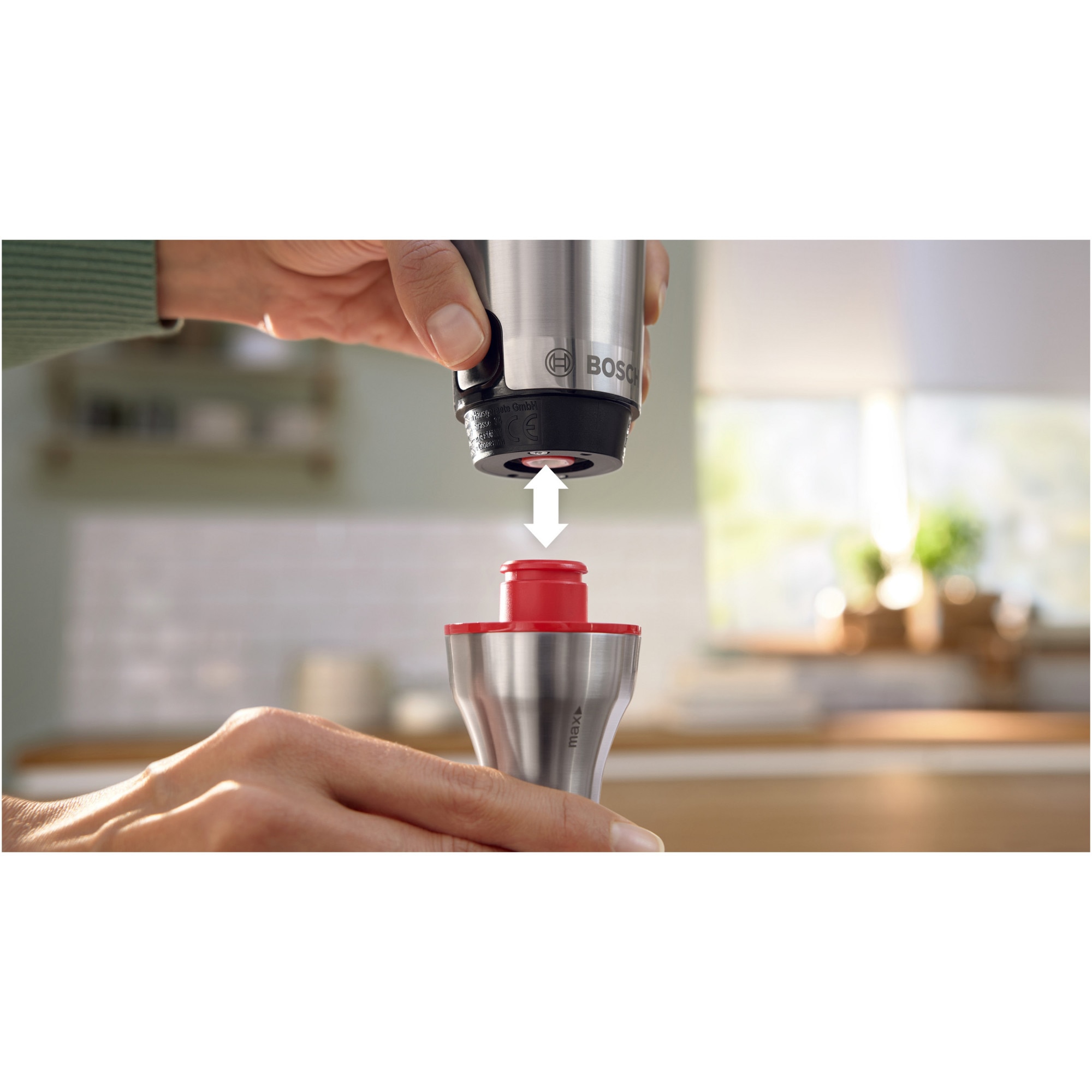 Mixer vertical Bosch ErgoMaster MSM6M871, 1200 W, Inox, minitocator ...