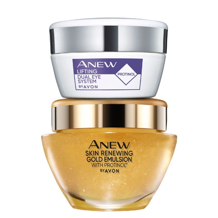 Set de cosmetice, Avon, Anew Emulsie cu aur si lifting pentru ochi ...