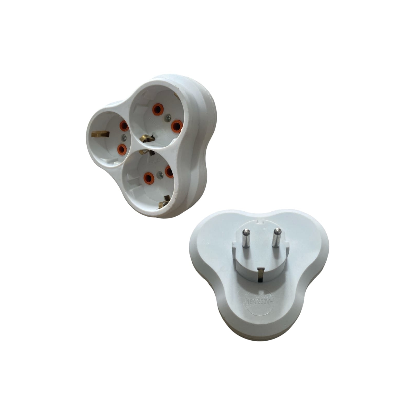 Set 2 buc triplu stecher cu 3 prize schuko, AVI-3463 - eMAG.ro