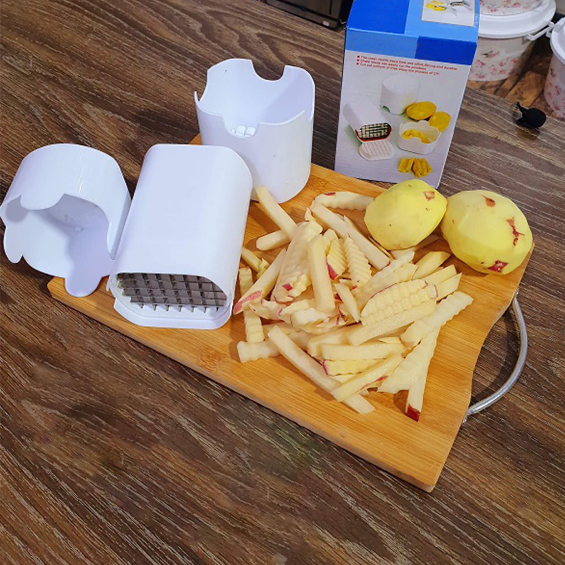 Feliator Cartofi Pai Retoo cu Lame din INOX, pentru Legume si Fructe ...