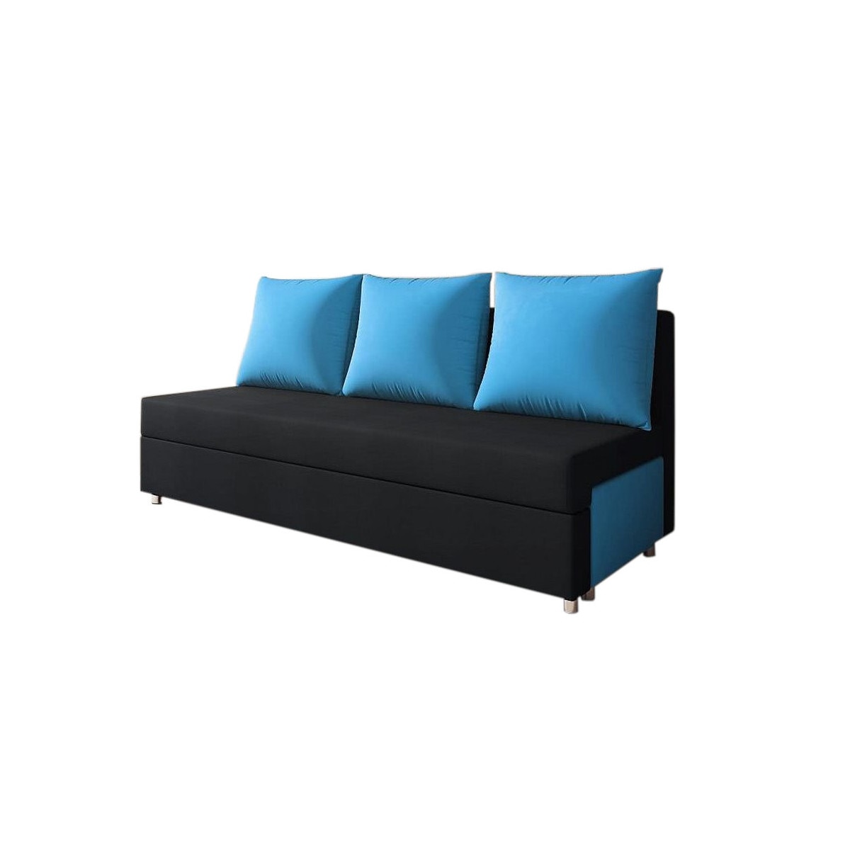 Тапициран диван LISA, Expedo, Черно, Cиньо - eMAG.bg