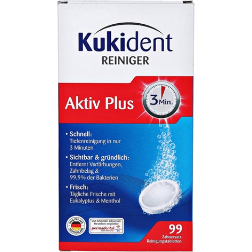 Set 99 Tablete efervescente pentru curatarea si igienizarea protezei ...