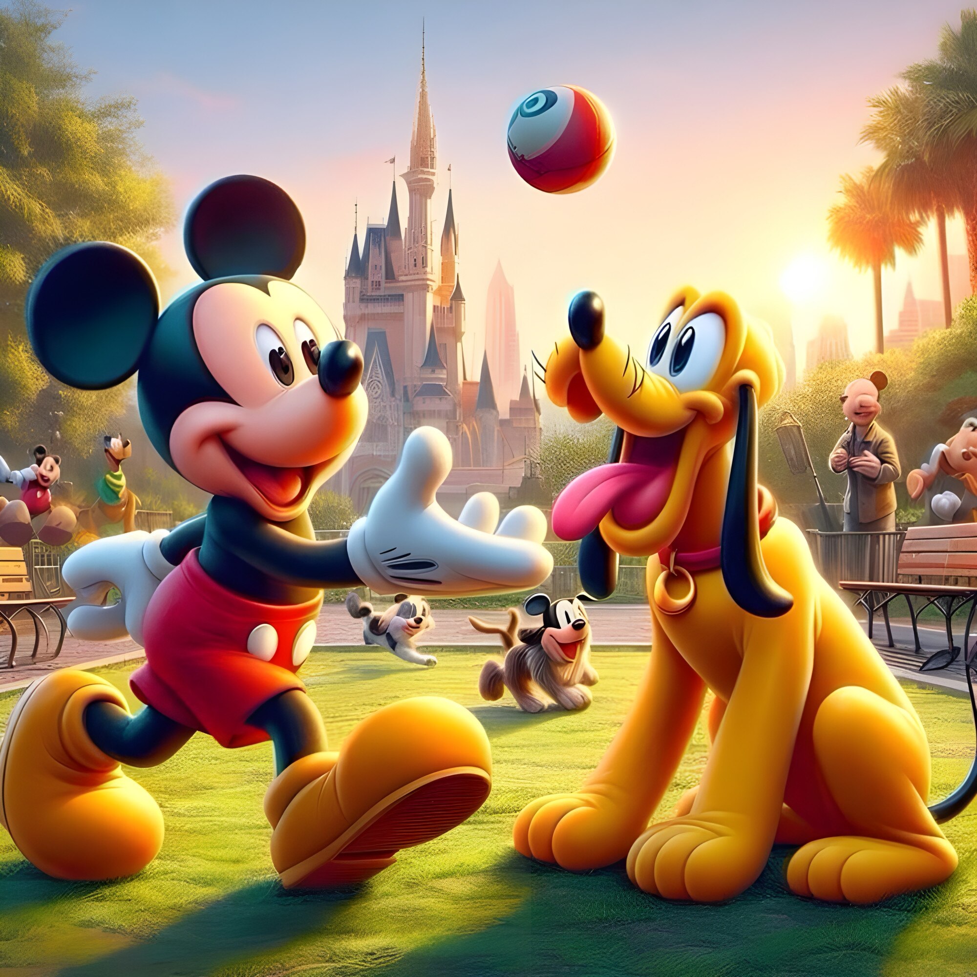 Autocolant Mickey Mouse 100/100 cm - eMAG.ro